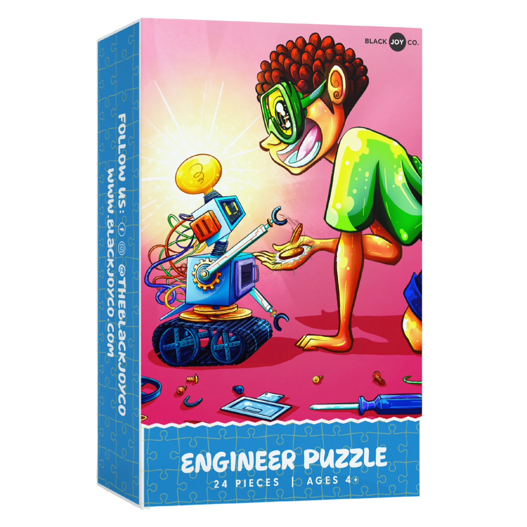 Engineer Puzzle: African American Boy 🧩 🤖 – Black Joy Co.